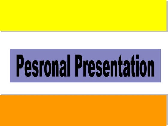 Personal presentation | PPTX