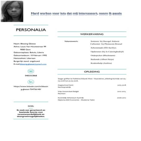 Cv blessing gbesse | PDF