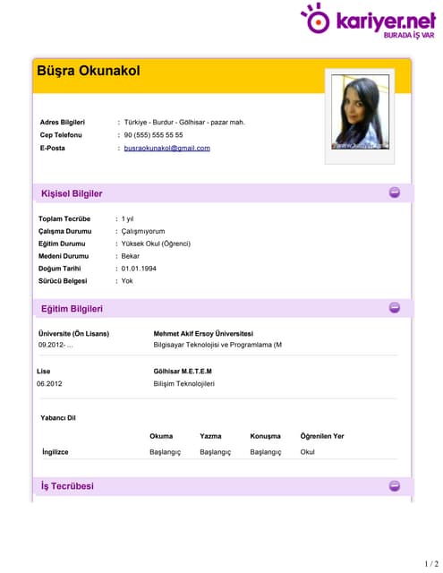 Cv emre atmaca | PDF