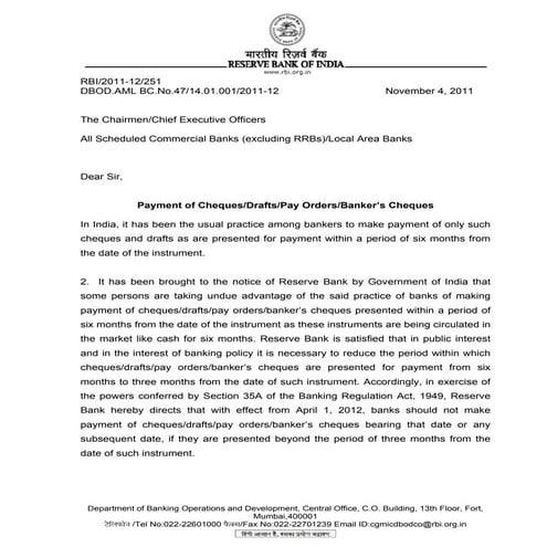Reserve Bank of India Offer | DOCX