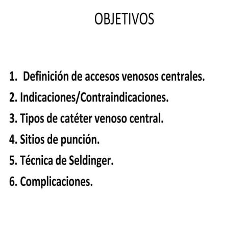Técnica de colocación de catéter venoso central | PPTX