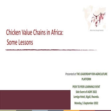 Chicken Value Chains in Africa: Some lessons | PPT
