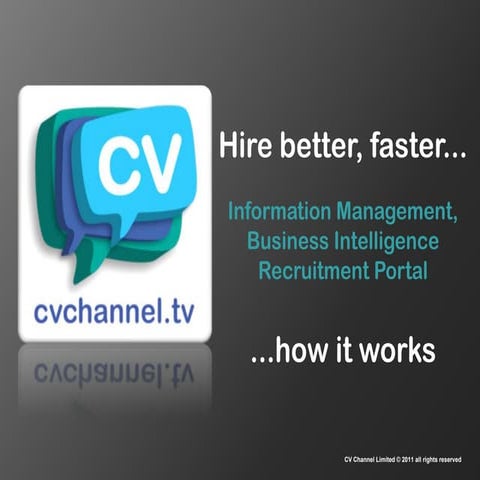 CV Channel - How It Works | PPT
