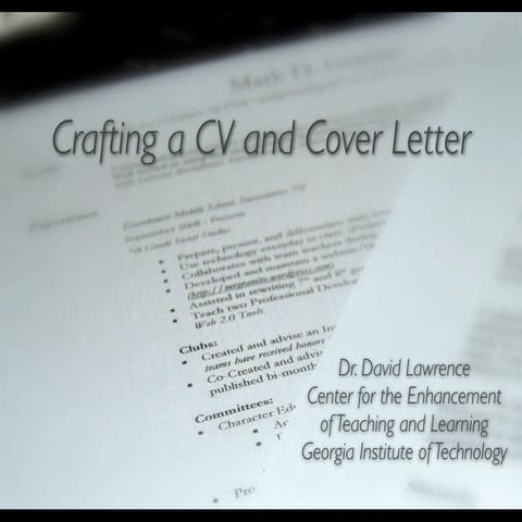 CV Writing Presentation | PPT