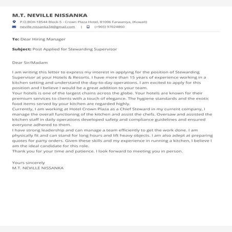 Kitchen stewarding department | PPTX