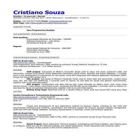 Resume (English) | PDF