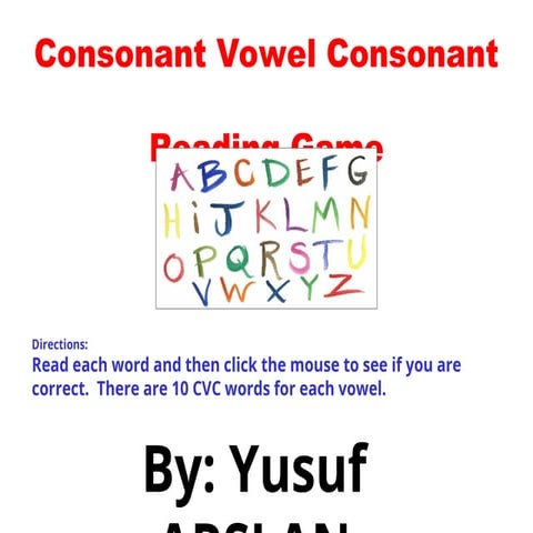 CVC words. Grade 1- Reading and Literacy | PPT
