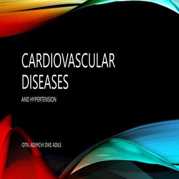 Cardiovascular disease | PPTX