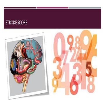 stroke score presentations ............. | PDF