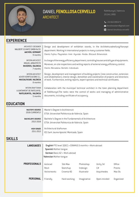 Curriculum Vitae English | PDF