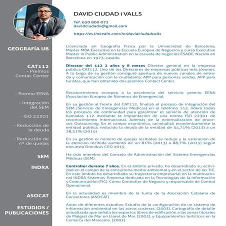 CV David Ciudad -castellano- | PDF