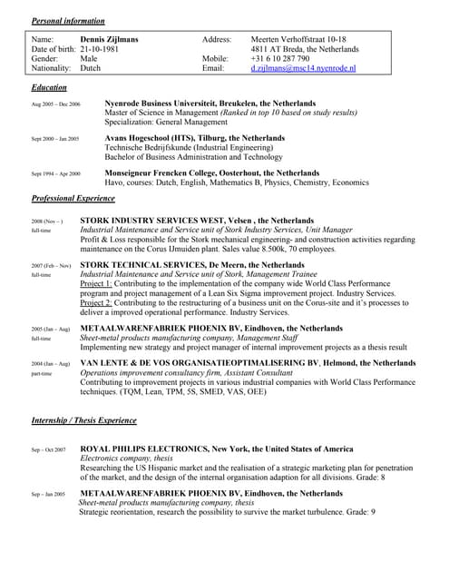 Resume werotte gil | PDF