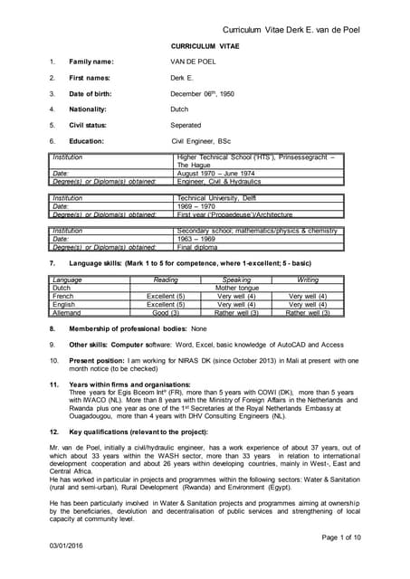 CV Ab Koster updated Feb 2017 | PDF