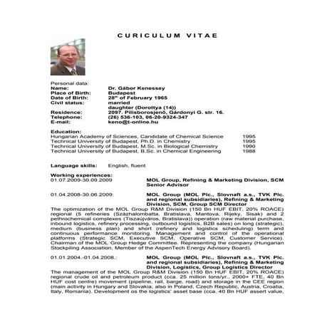 Curriculum Vitae KubusP2016 | PDF