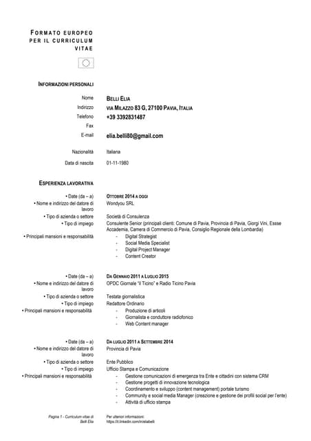 Elia Belli presentations