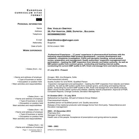 Cv emil en-updated | DOC