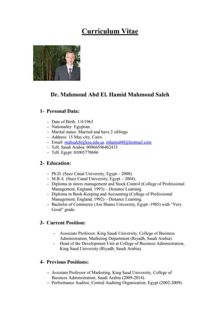 CV of Shahid Bashir | PDF