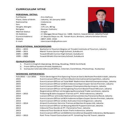 CV Eric Dafisca | DOCX