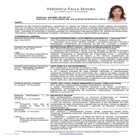 Cv espanol veronica-falla | PDF