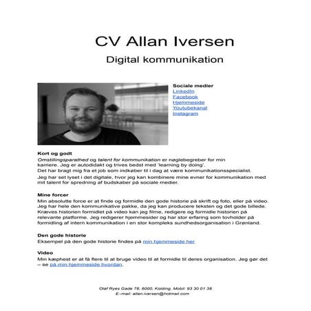 CV Allan Iversen | PDF
