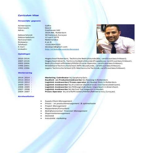 Cv David Coffie | DOCX