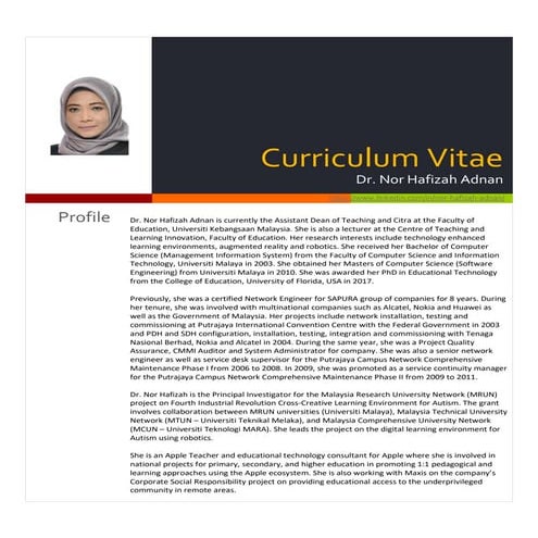 CV Hafizah 2019 | PDF | IT and Internet Support | Internet