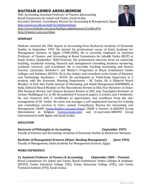 Haitham CV 01 | PDF