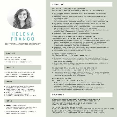 Helena Franco - Content Marketer & Translator | PDF