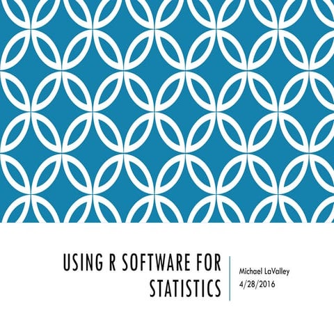 Using R Software for Statistics in Lab Science | PDF