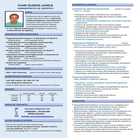 CV Ivan Olmos Junca | PDF