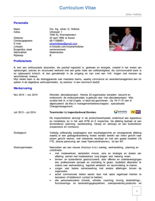 Curriculum Vitae Vincent T.Y. Vinken | PDF