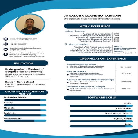 Cv _Jakasura Leandro Tarigan | PDF