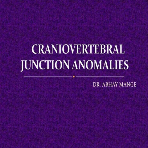 Imaging Cervico-vertebral junction: AAD with BI .pptx