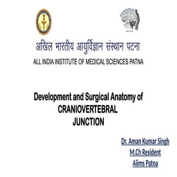 Craniovertebral (or craniocervical) junction(CVJ) Presentation.pptx