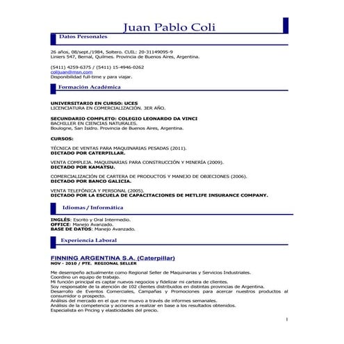 Cv juan pablo_coli | DOC
