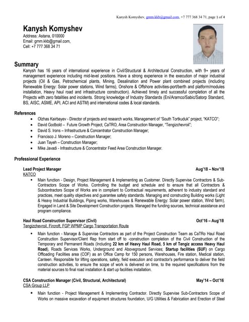 Career History - Ross Ullman - March 2015 | DOC