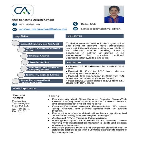 ACA KARISHMA ADWANI | PDF