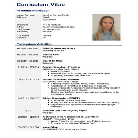 Cv karoline 02.2019