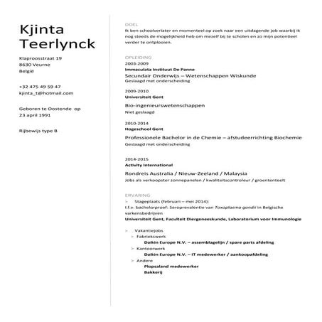 Cv lars velthuijsen | PDF