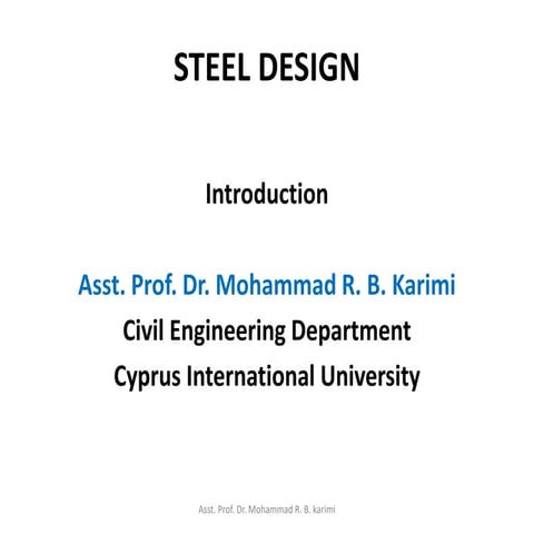 steel in construction.pptx used in steel construction | PPTX