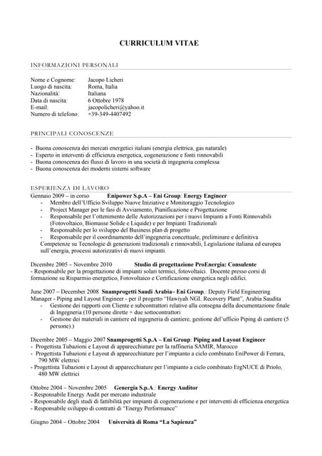 CV Marco Merlo | PDF