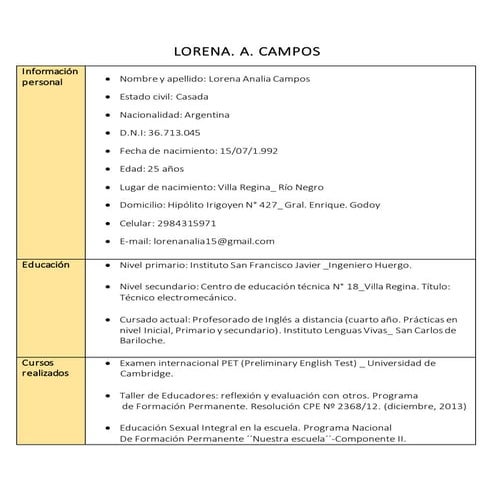 Cv Lorena Campos (2017) | DOCX