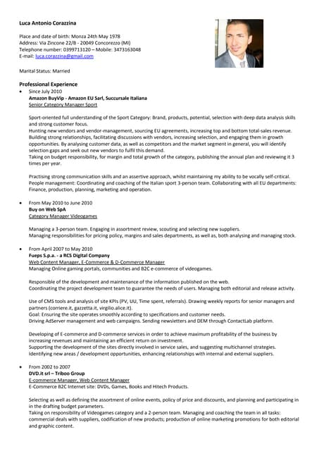 CV Deborah Dall' Armi | PDF