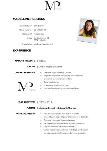 Curriculum Vitae jorinda hendriksen | PDF | Business | Business and Finance