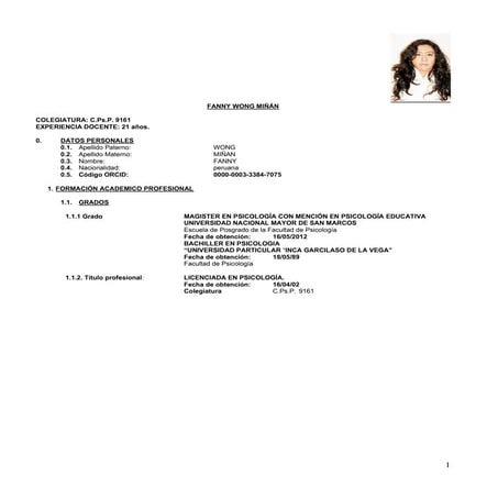 MALLA CURRICULAR UTP CARRERA DE PSICOLOGÍA | PDF