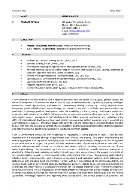 MONAZA_IQBAL_CV | DOC | Postgraduate Education | College Education