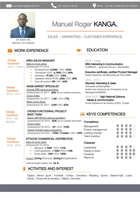 Nasser Ghersallah Resume -EN- | PDF | Sales | Business