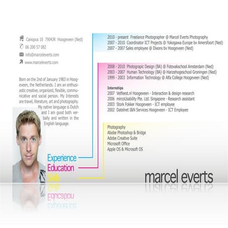Cv Marcel Everts (EN) 2010 | PDF