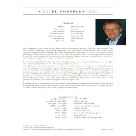 Cv marcel horselenberg nl status juni 2018 maximaal | PDF