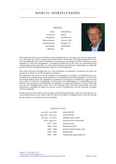 Curriculum vitae Mark Fransen | PDF